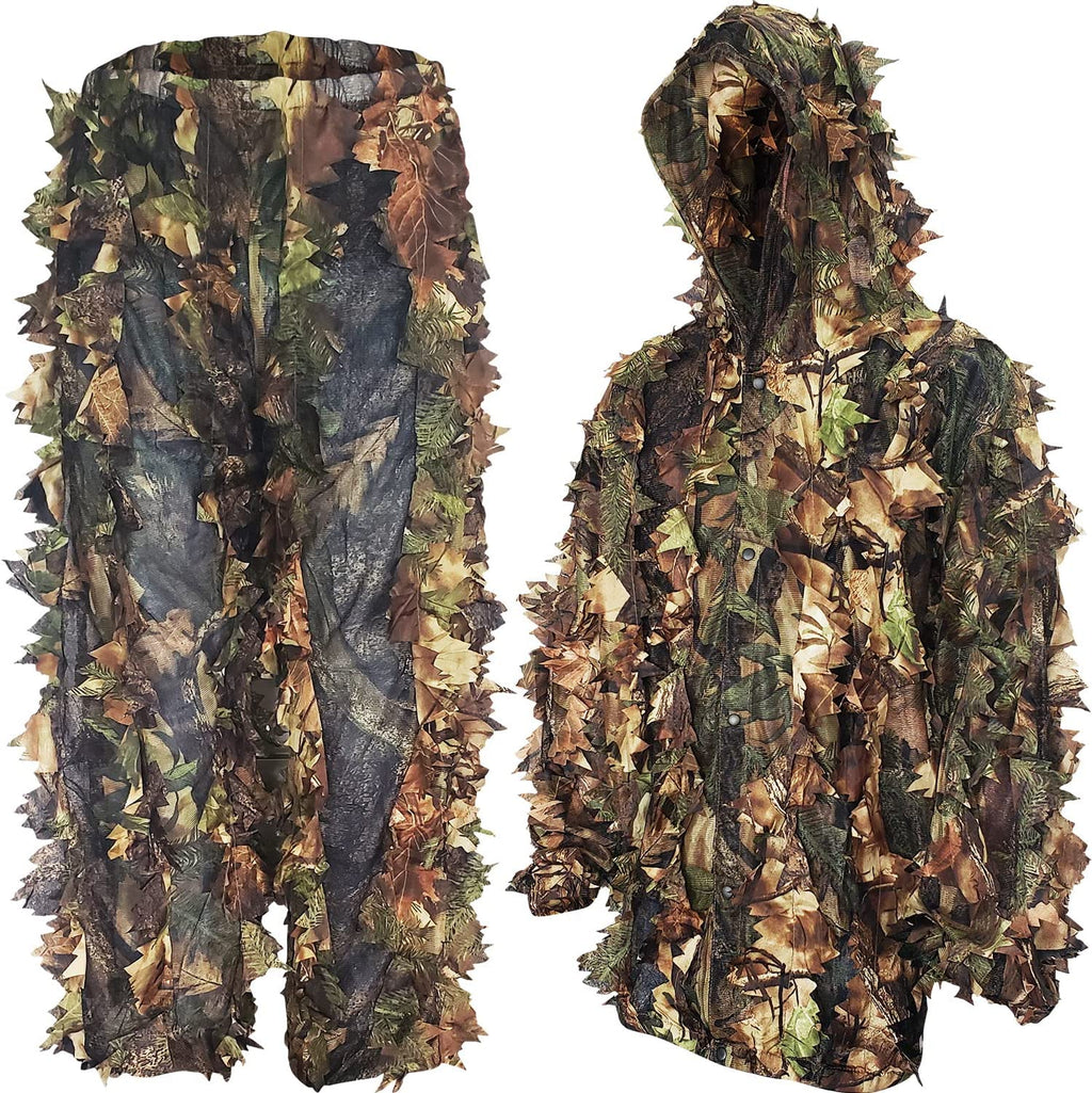 AYIN Ghillie Suit for Men, Hunting Suits for Men, 3D Leaf Bush Gillie ...